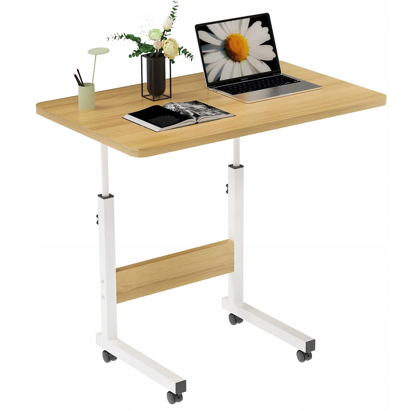 MOBILNÍ NASTAVITELNÝ STŮL POD NOTEBOOK NA KOLEČKÁCH PODSTAVEC POČÍTAČ ...