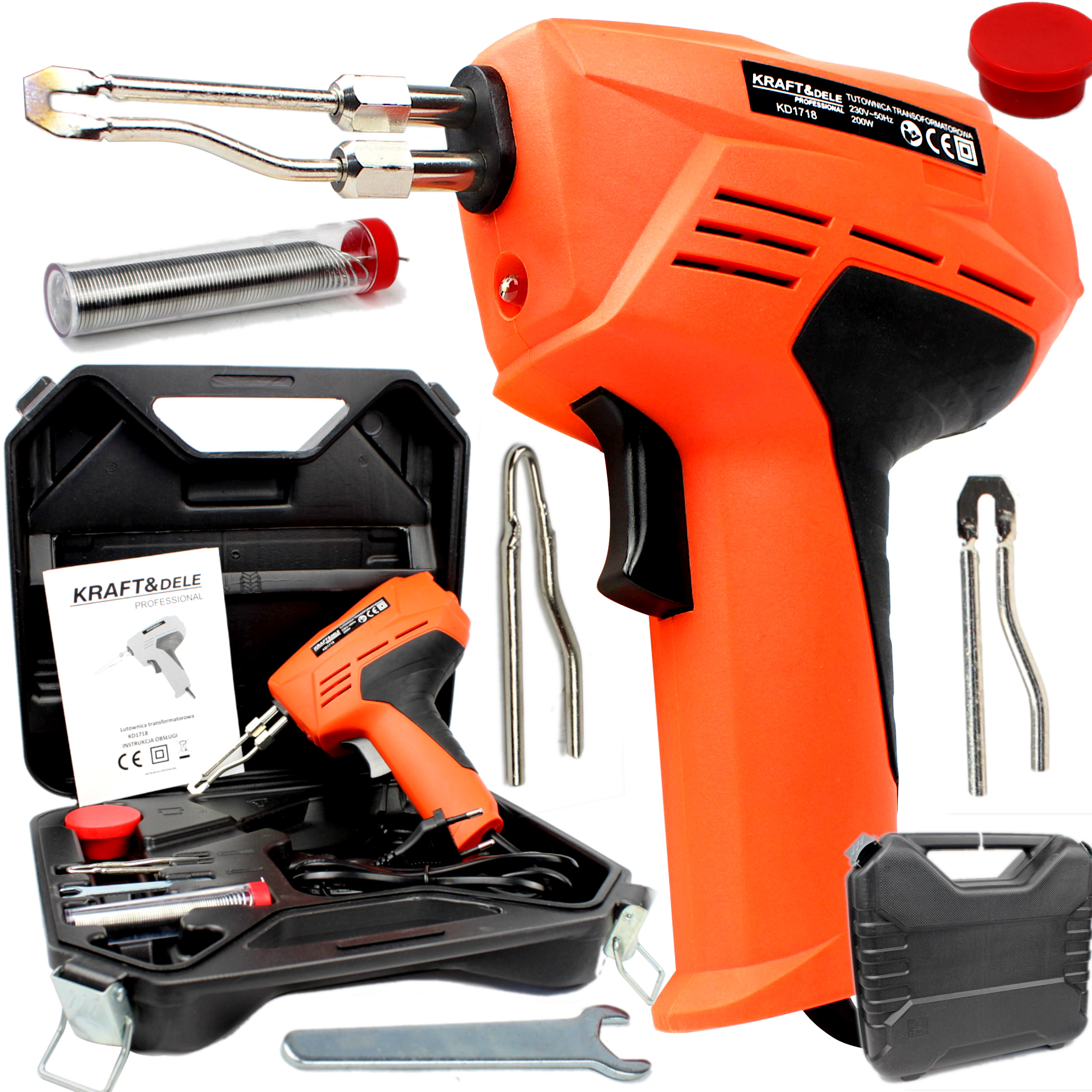 LUTOWNICA TRANSFORMATOROWA 200W KD1718 KRAFT&DELE (KD1718) • Cena, Opinie 13415422573 • Allegro.pl