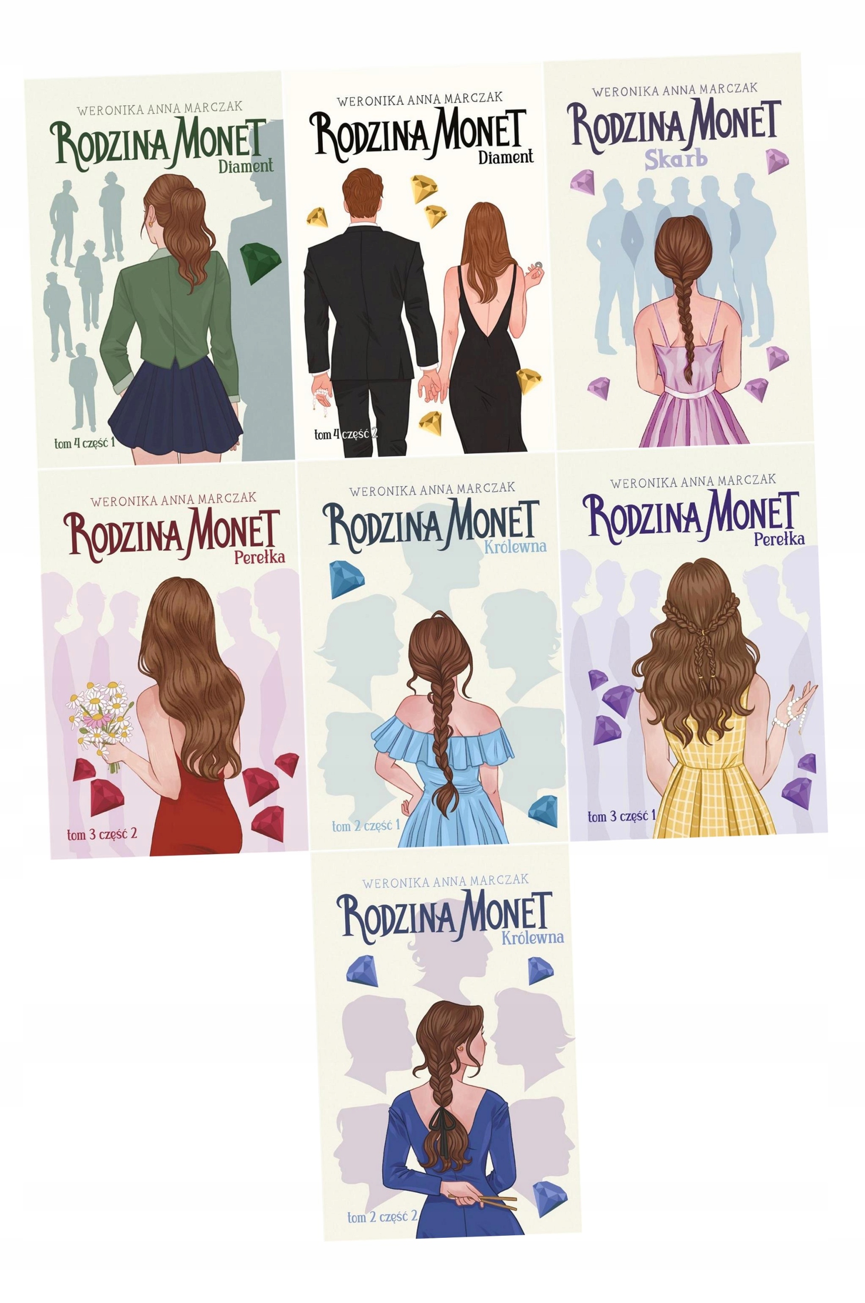 DIAMENT RODZINA MONET T.1-4 CZ. 1 I 2 W. MARCZAK (15366894553) | Książka Allegro