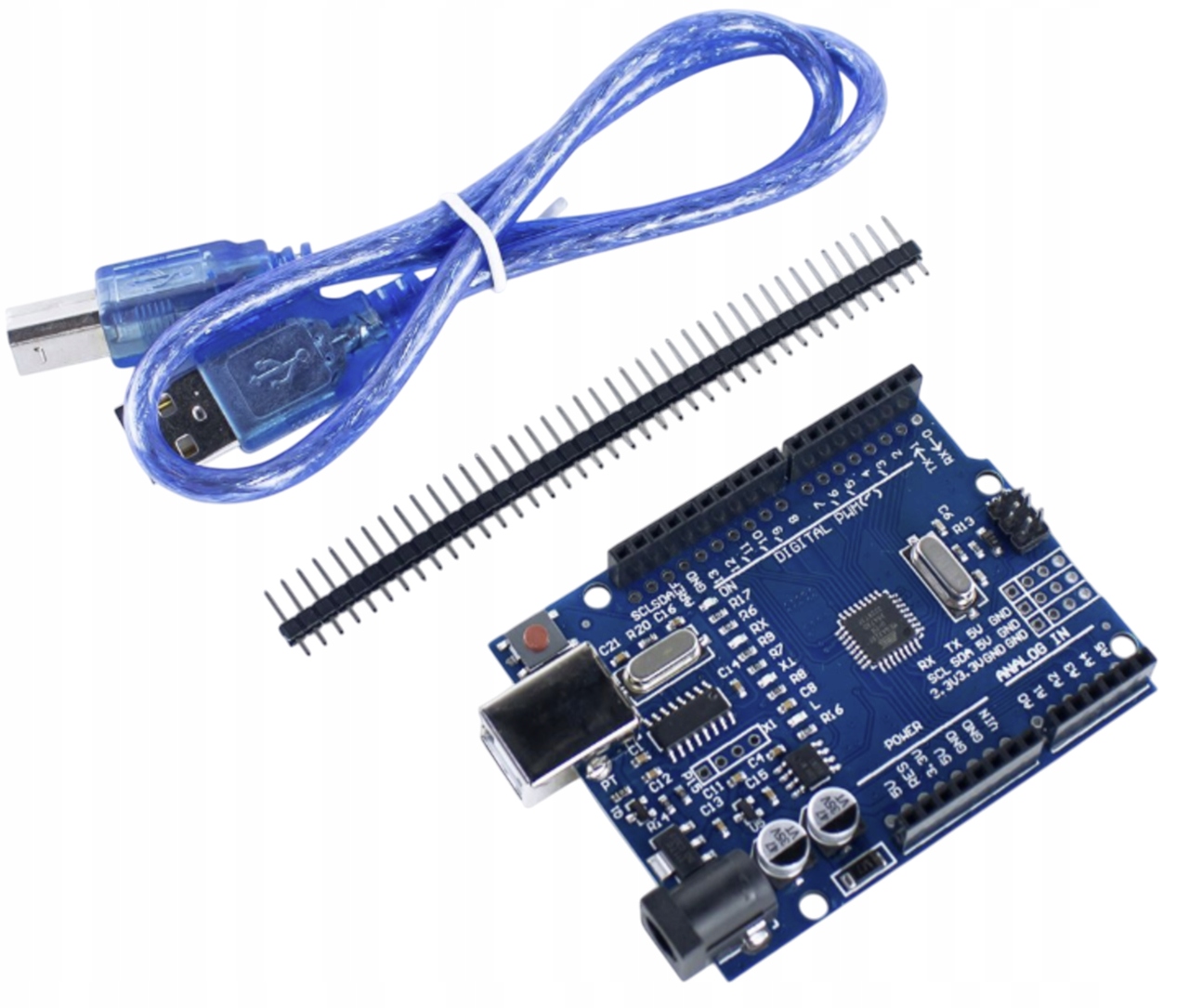 Mikropočítač UNO R3 Kompatibilný s Arduino UNO R3 ATMEGA328 Kábel USB B Goldpin za 5.69EUR - Allegro