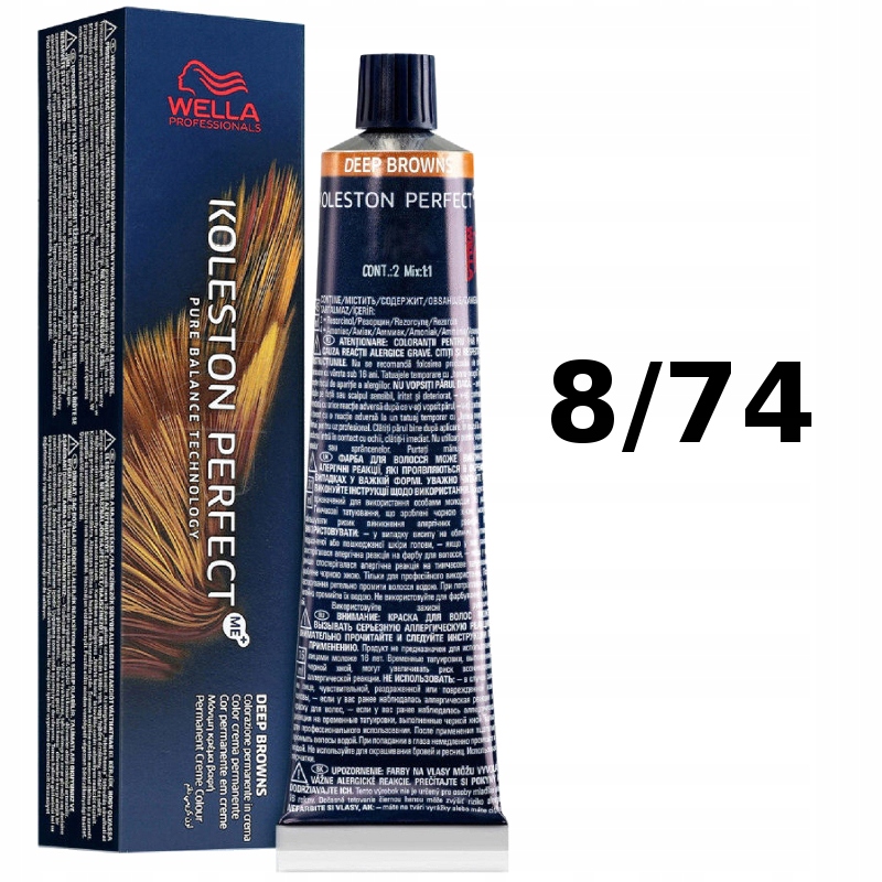 Wella Koleston Perfect Me+ Farba 60ml - 8/74 (8005610664019) • Cena ...