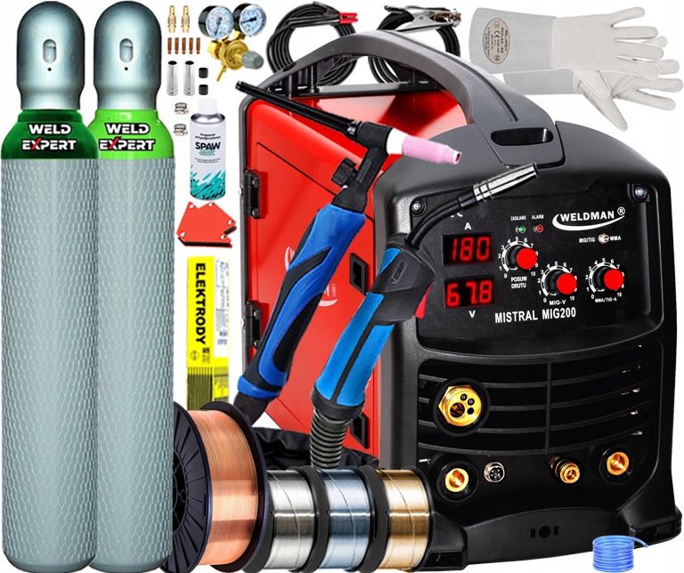 MIGOMAT WELDMAN MIG 200A 230V MMA TIG LIFT 3W1 (5904624011617) • Cena ...