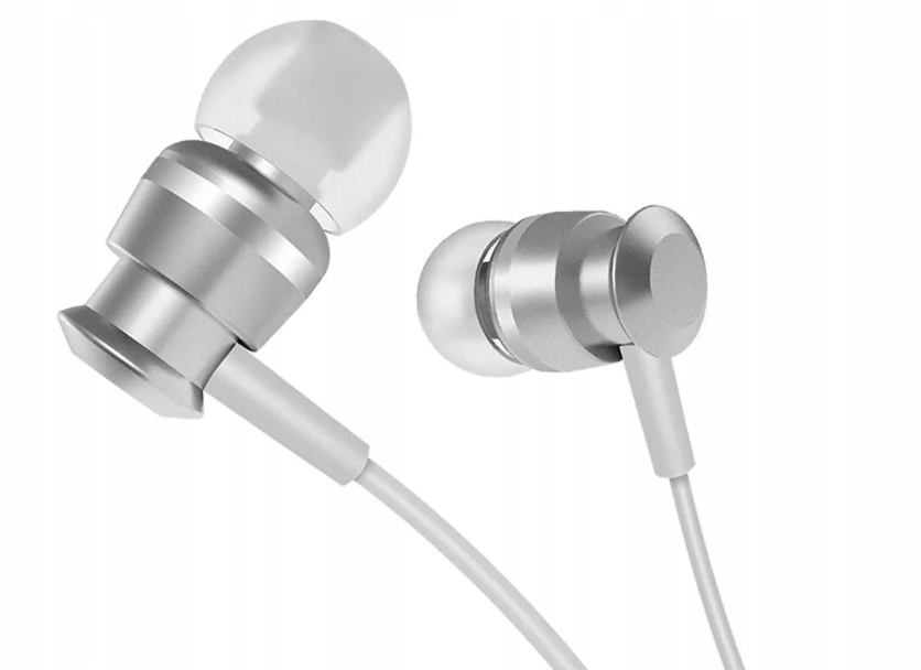 KÁBLOVÉ SLÚCHADLÁ DO UŠÍ V BIELEJ FARBE - Allegro