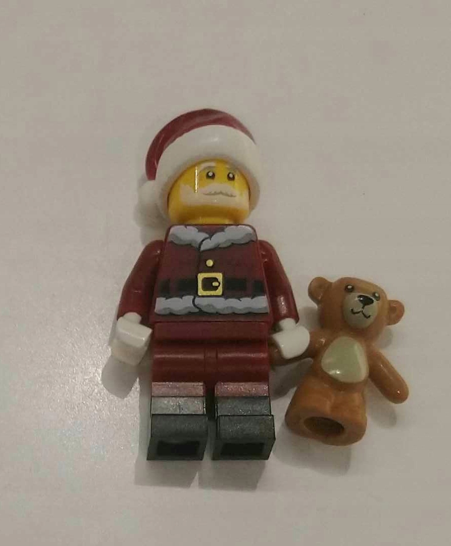 Lego Mikołaj D. Red BAM Minifigurka + miś 2023 Nowa 14626167608 ...