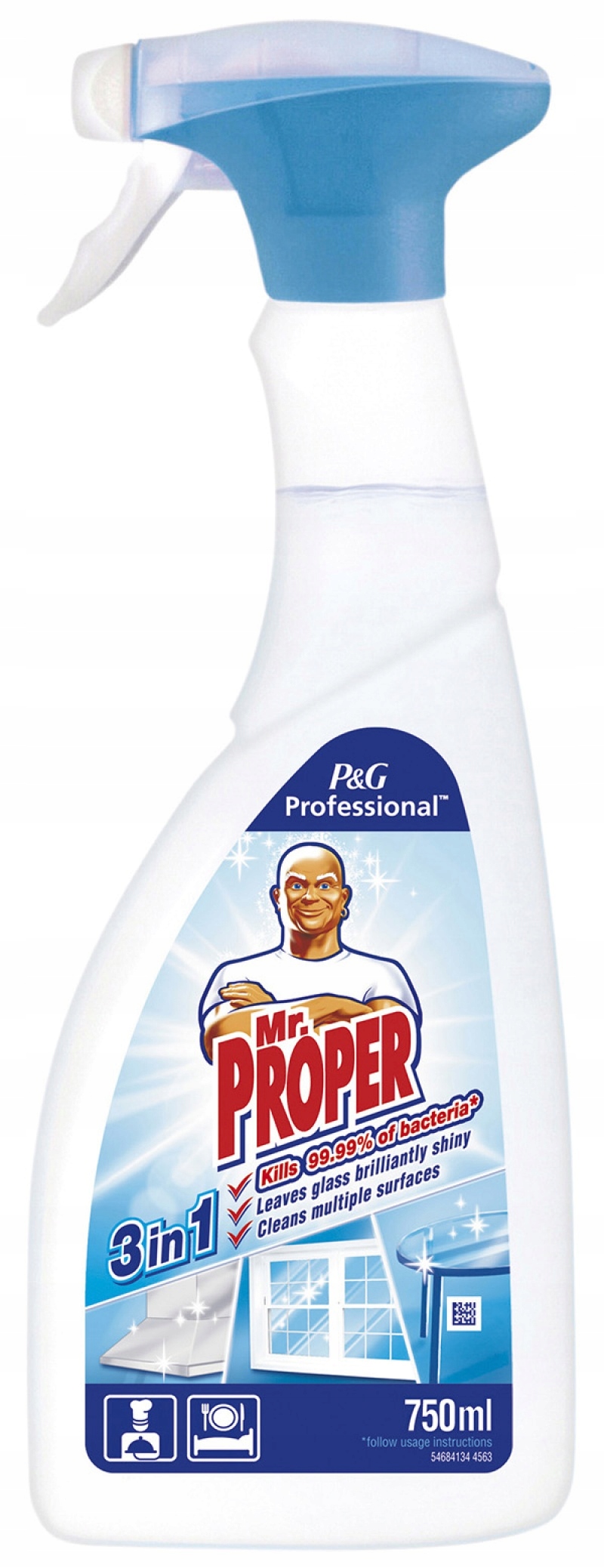 Mr Proper (Mr Clean) płyn mycie szyb i luster 0,75l • Cena, Opinie ...