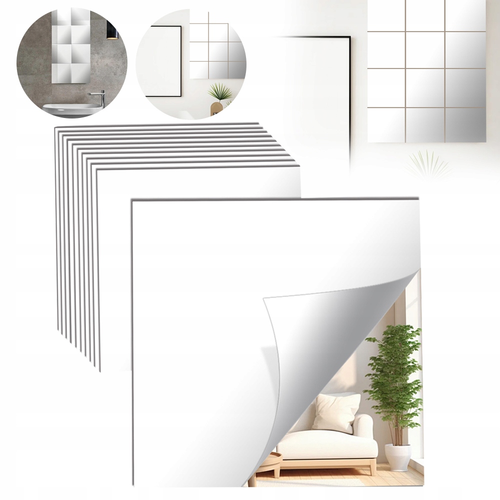 SAMOPRZYLEPNE LUSTRO HD, PŁYTKI LUSTRZANE, FOLIA LUSTRZANA, LUSTRO ...