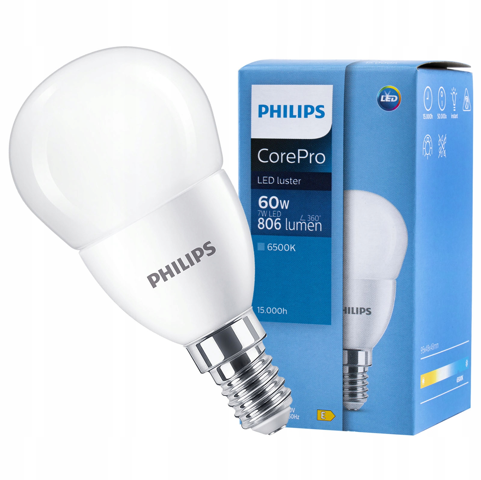 Żarówka LED E14 7W = 60W 806lm 6500K KULKA PHILIPS (929002973502 ... Żarówka LED E14 7W = 60W 806lm 6500K KULKA PHILIPS (929002973502 ...