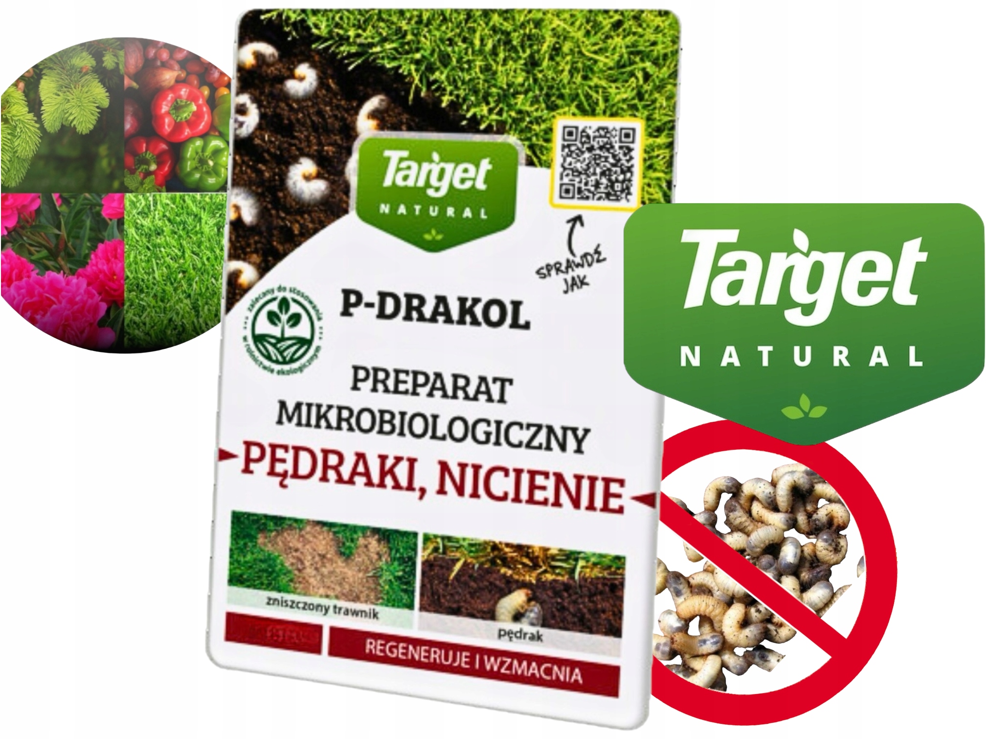 Preparat mikrobiologiczny na pędraki i nicienie Target Natural P-Drakol ...