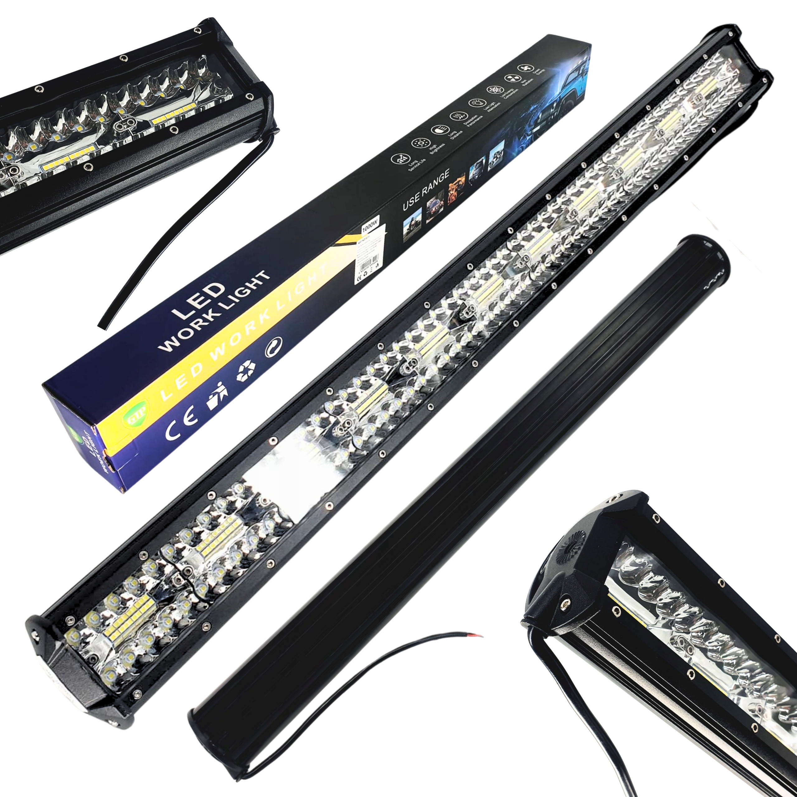 LAMPA ROBOCZA LED 800W LIGHTBAR COMBO 80CM BELKA DALEKOSIĘŻNA LISTWA 12-24V 5905255347724 za 254 ...