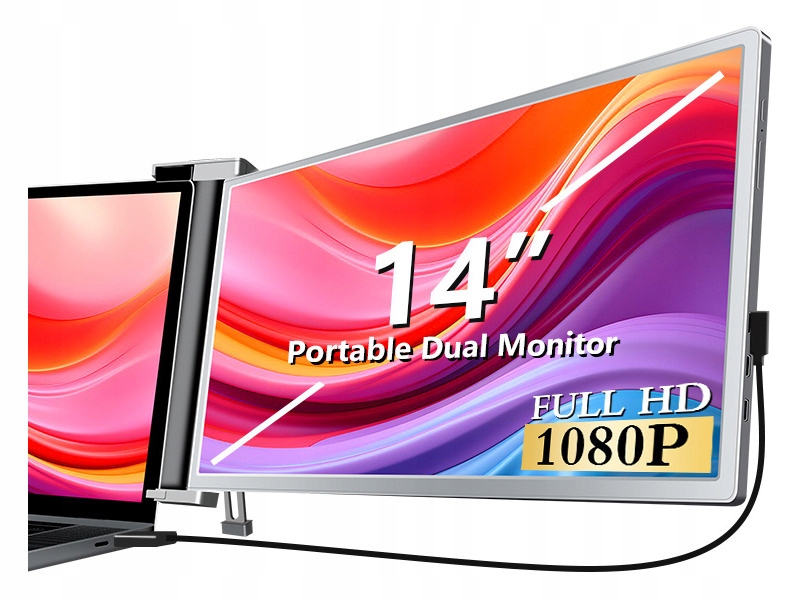 Monitor LED Extralink S14 14 " 1920 x 1080 px IPS / PLS - Sklep, Opinie, Cena w Allegro