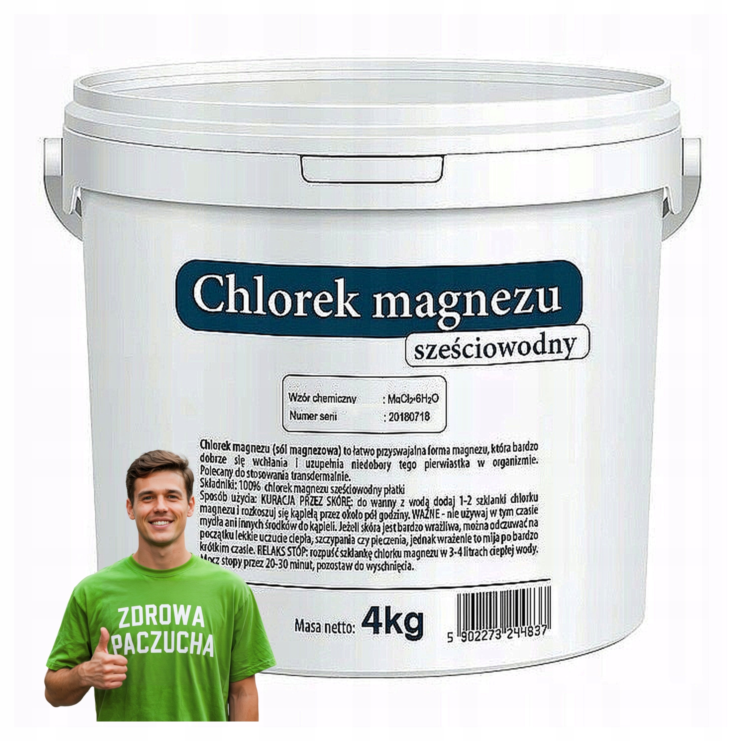 Chlorek Magnezu Sześciowodny Płatki 4 kg - Vitafarm (5902273244837 ...