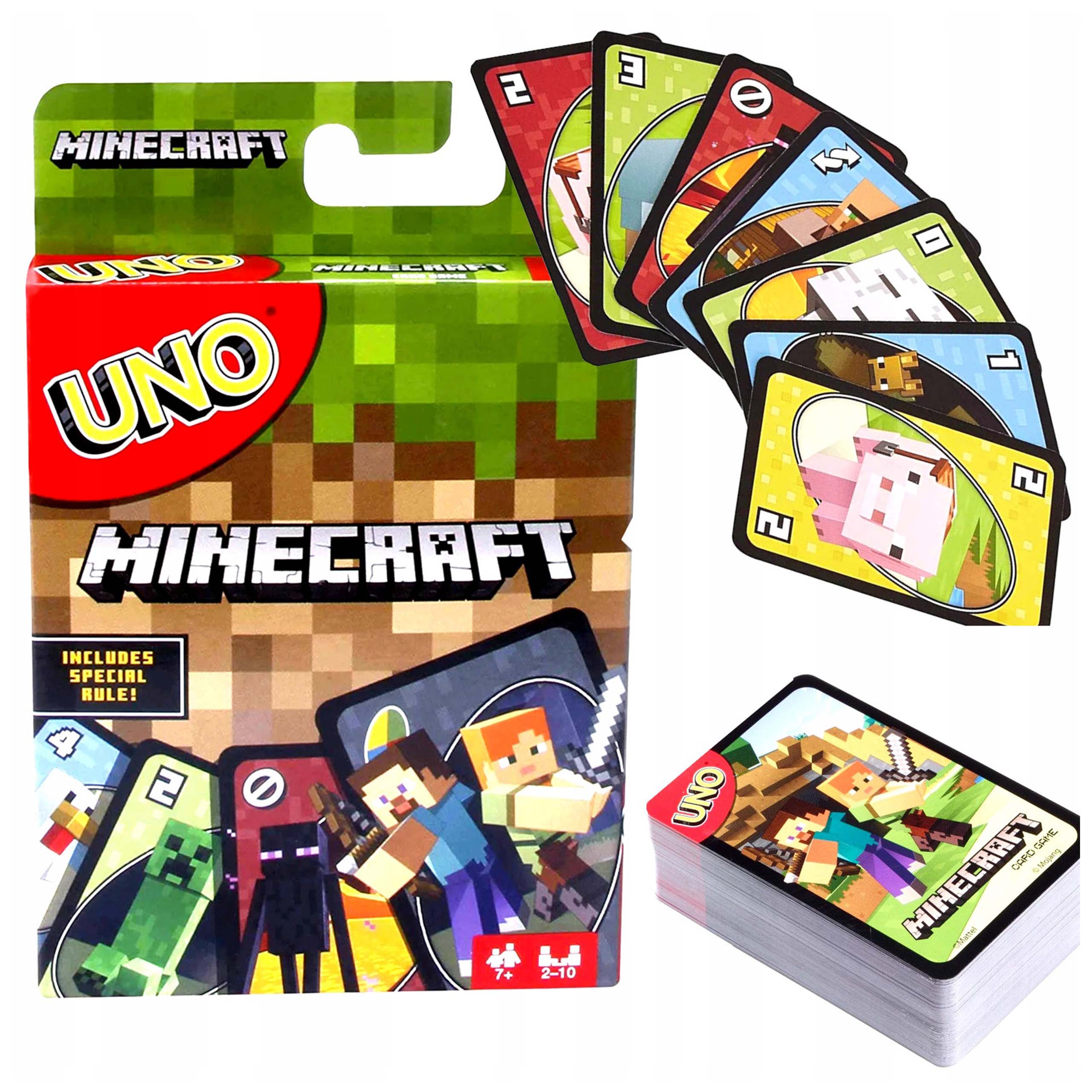 UNO MINECRAFT KARTY DLA DZIECI UNO GRA KARCIANA dla rodziny - Stan: nowy 11,99 zł - Sklepy ...