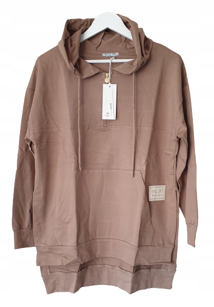Bluza z kapturem beż capucino L/XL MEGI COLLECTION 14347063632 - Allegro.pl