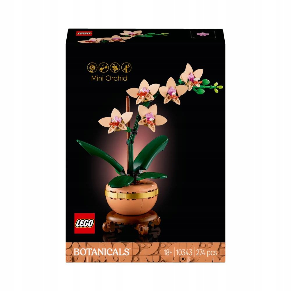 LEGO 10343 ICONS Botanicals Mała orchidea (5702017814643) • Cena ...
