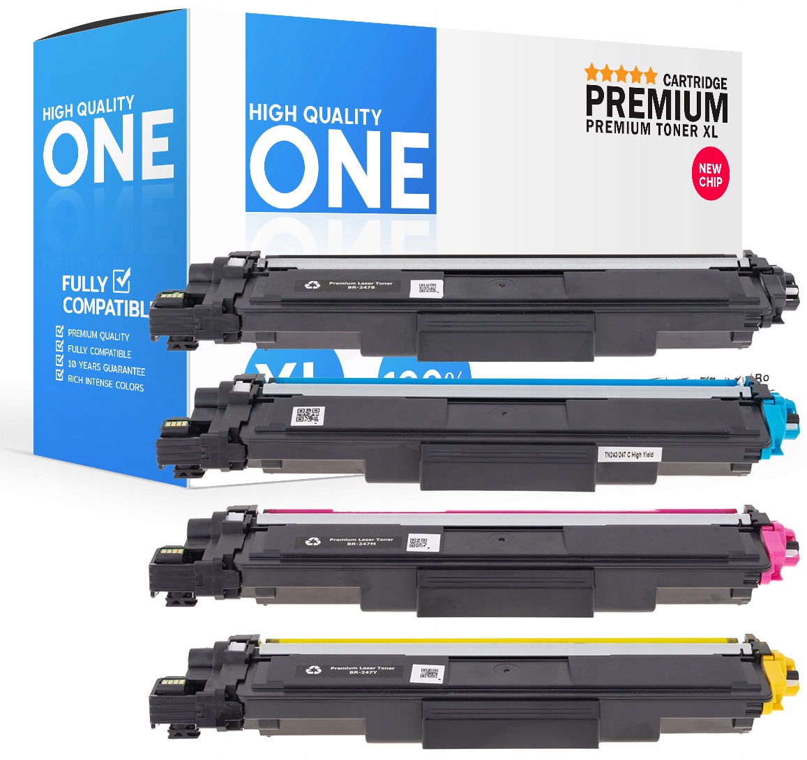 4X TONER PRO BROTHER TN247 TN243 DCP-L3510 TN-247 za 742.00CZK - Allegro