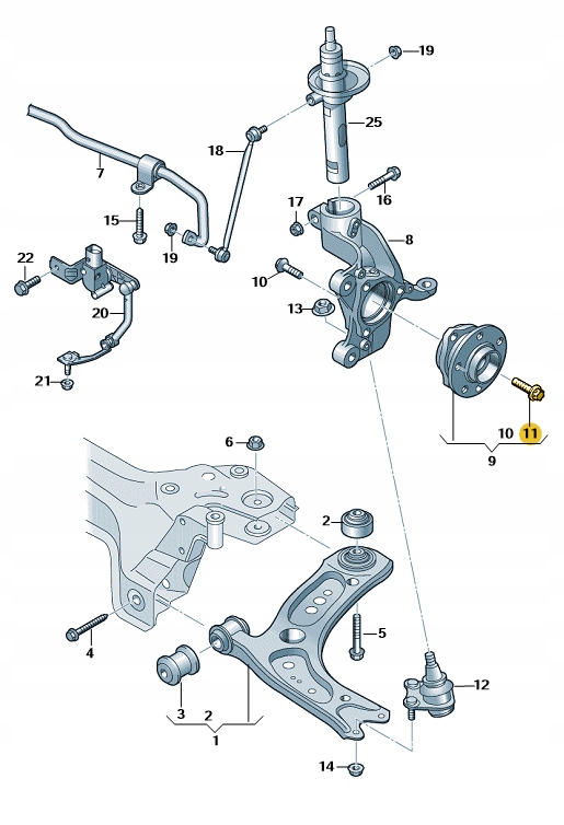 Volkswagen OE WHT005437A śruba półosi za 108.95PLN z Wrocław - Allegro ...