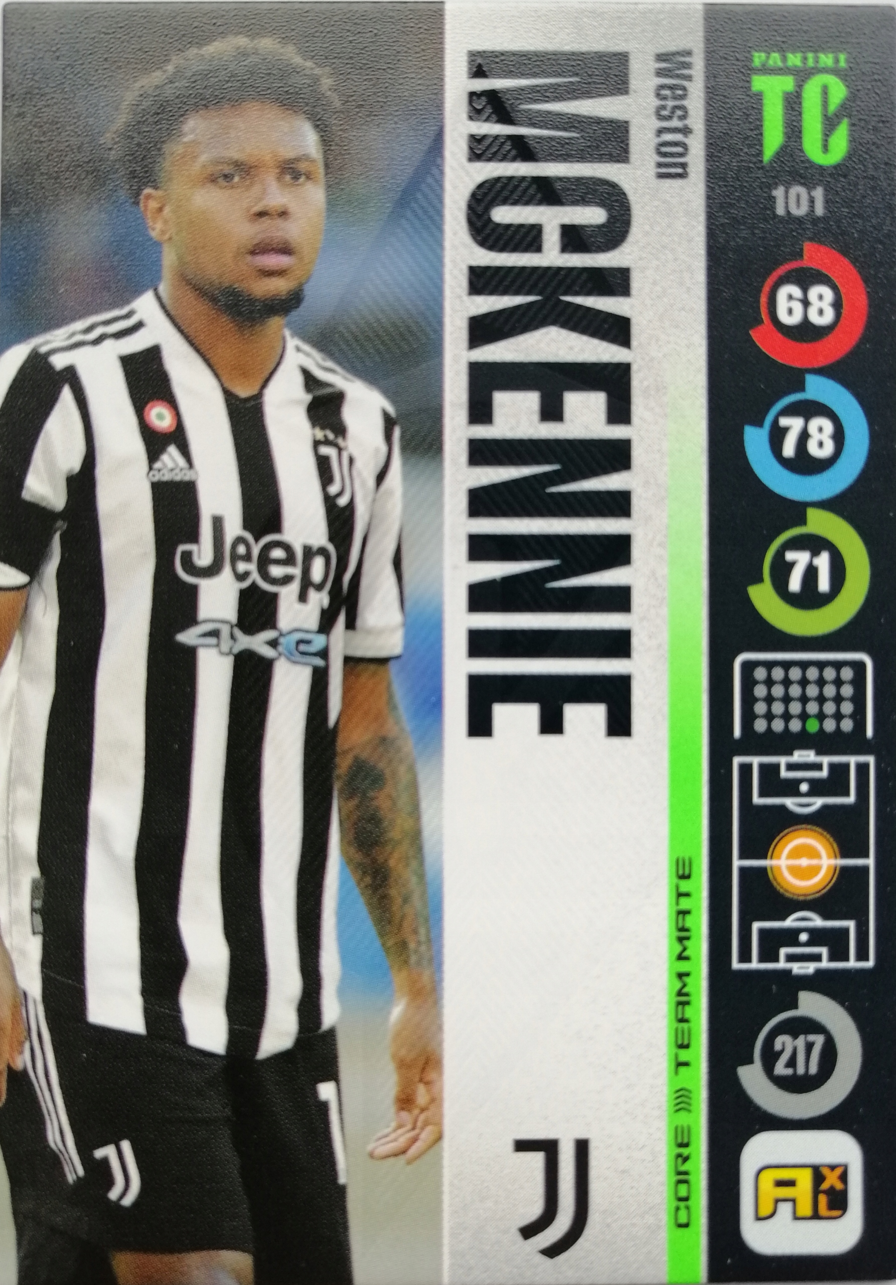 PANINI TOP CLASS TEAM MATE 101 MCKENNIE JUVENTUS - 11898344840 - Allegro
