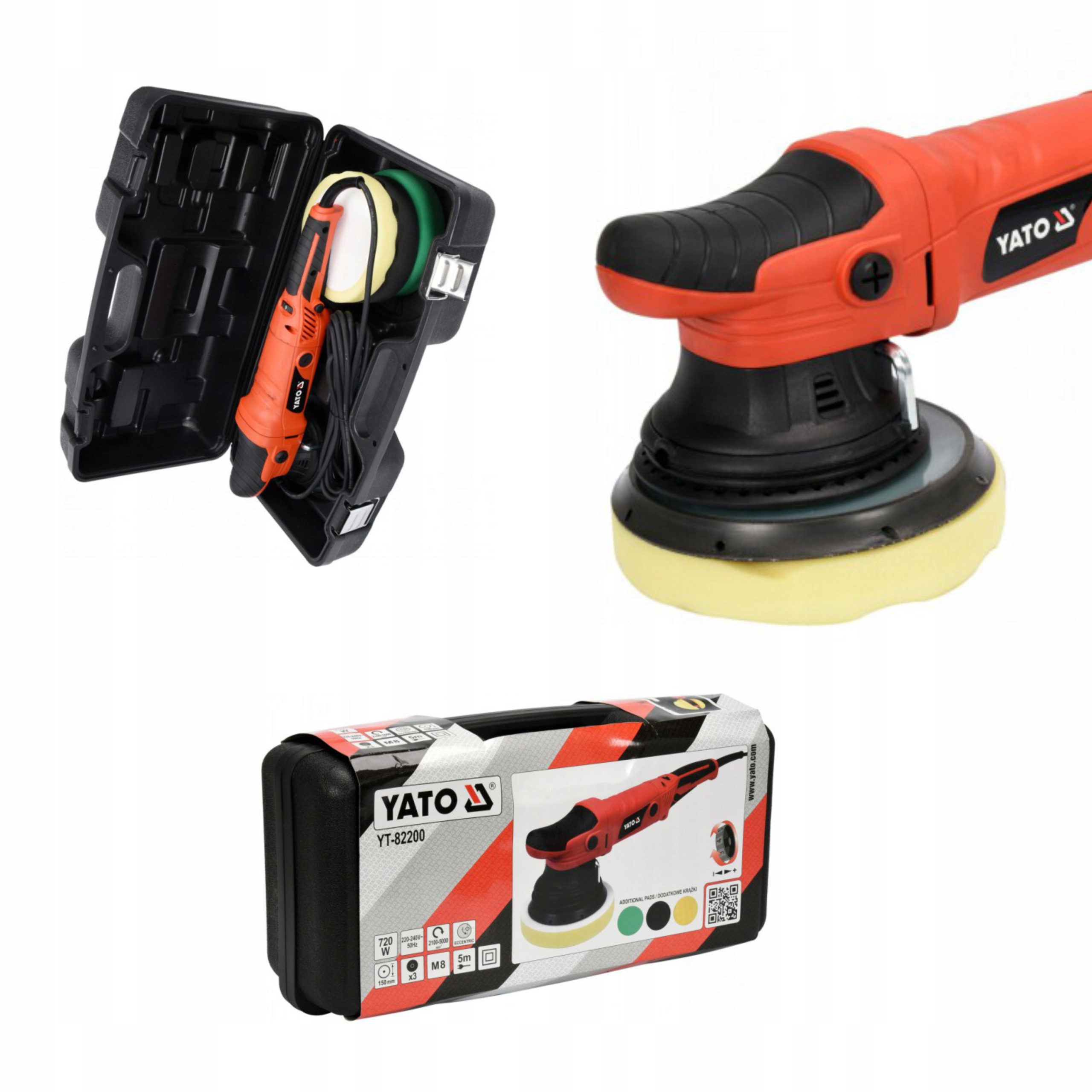 Polerka mimośrodowa 150 mm 720 W Yato YT-82200 5906083031977 za 336.80PLN z Białystok - Allegro ...