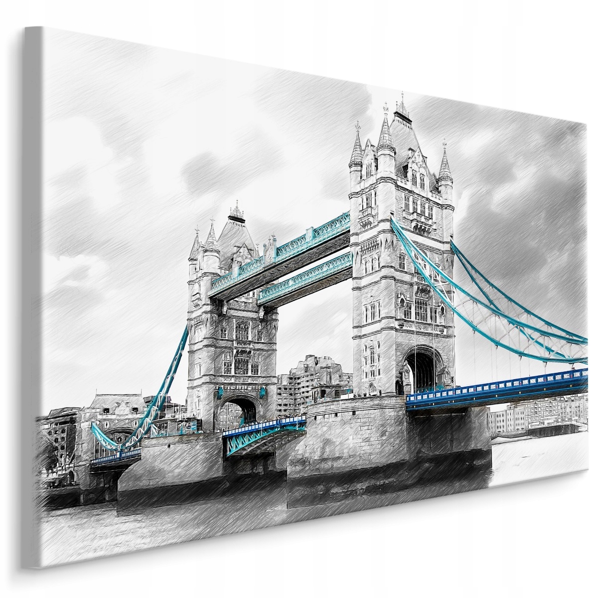 Obraz Ścienny MOST Tower Bridge Rysunek 3D 90x60 (LW_1502_C90-60 ...
