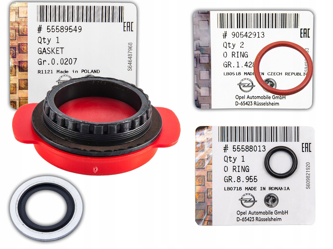 55589549 - ПРОКЛАДКА ДРАКОНА КОМПЛЕКТ УПЛОТНИТЕЛЬНЫХ КОЛЕЦ OPEL ASTRA J ...
