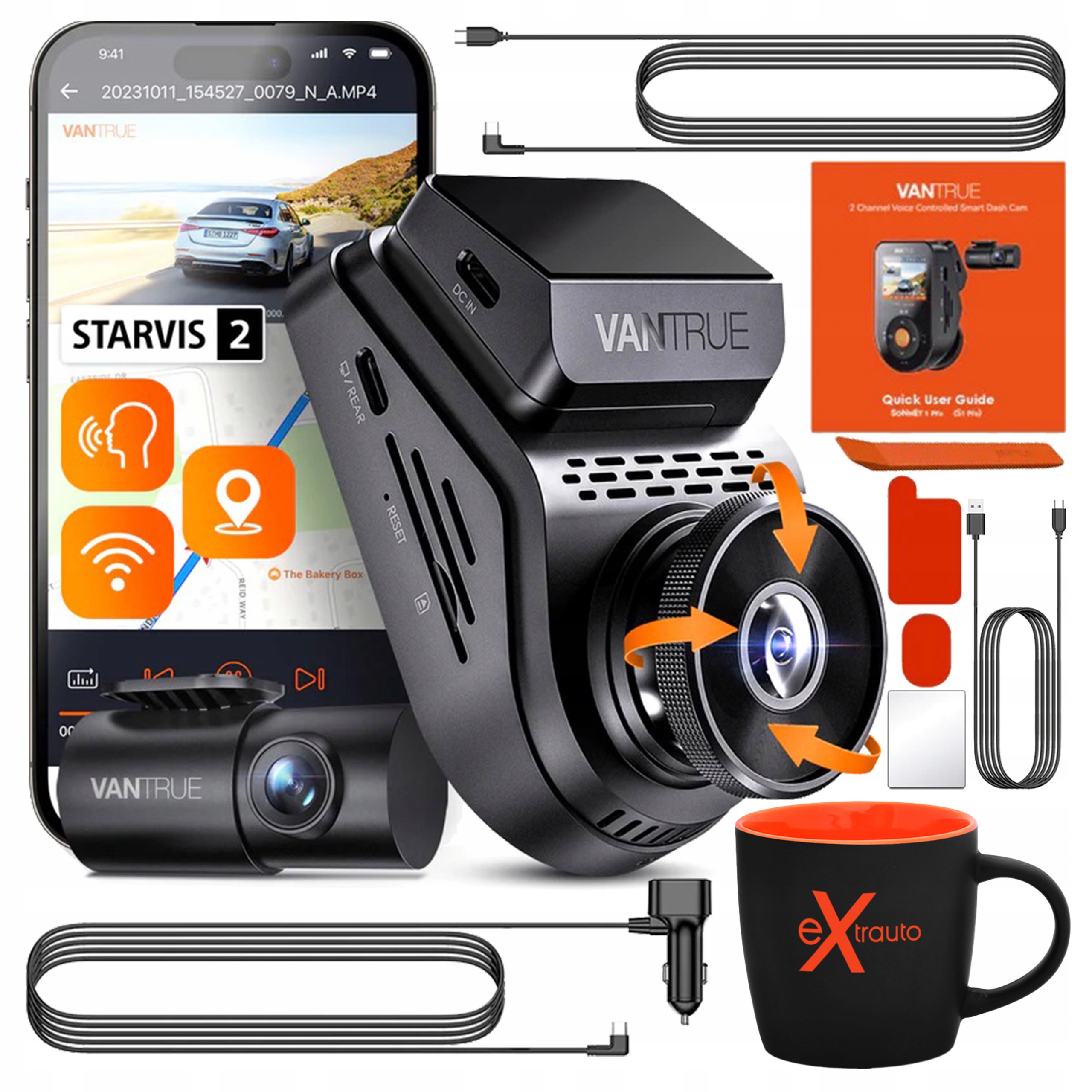 Vantrue S1 PRO SONNET 1 HDR WIFI APKA SONY STARVIS 2 GENERACJI TRYB PARKING 5904209821372 za 879 ...