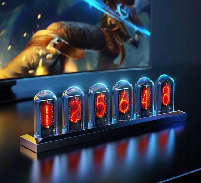 Nixie Tube LED RGB óra színes IPS kijelzővel – modern retro design za ...