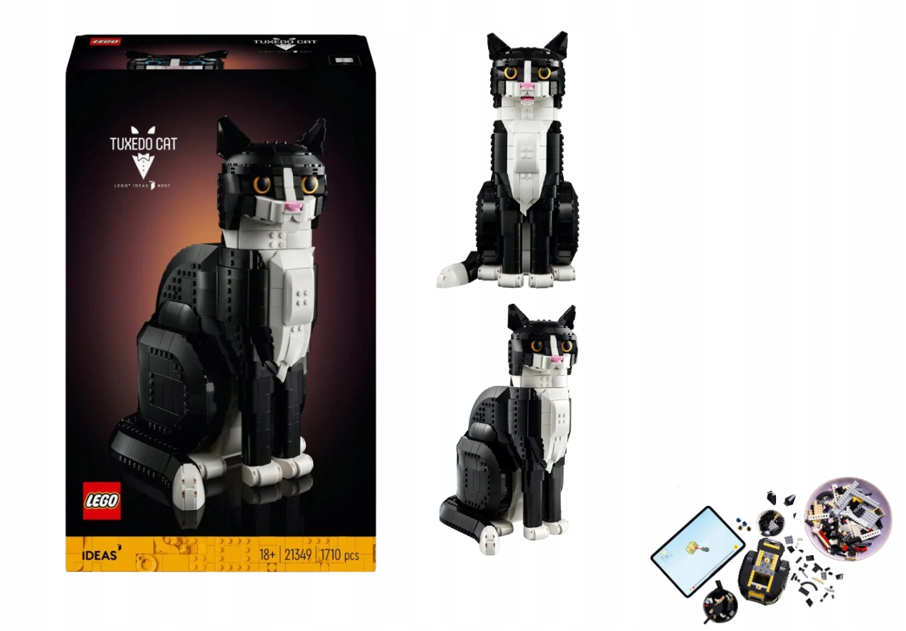 LEGO ICONS 21349 – UROCZY CZARNO-BIAŁY KOTEK DO ZBUDOWANIA 16514922528 ...