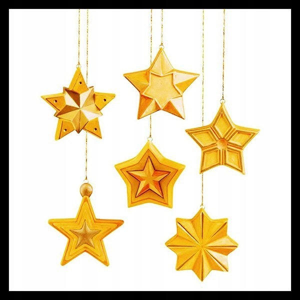 GWIAZDKI GWIAZDY BOMBKI ŚWIĘTA FORMA FORMY GIPS (4007541328125) • Cena ...