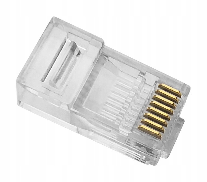 Wtyk RJ45 UTP skrętka KAT.5 zaciskany drut / linka - Sklep, Opinie ...
