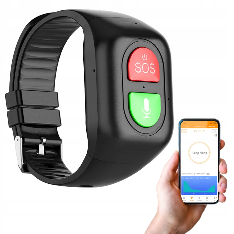 Lokalizátor pro seniory SOS alarmový náramek za 835.00CZK - Allegro