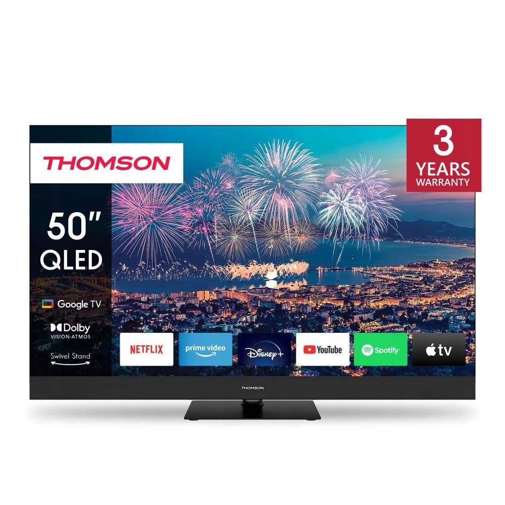 TELEWIZOR LCD 50" QLED 4K/50QG6C14 THOMSON - Sklep, Opinie, Cena w Allegro