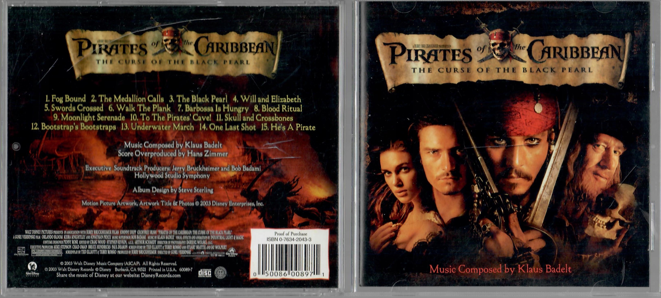 Pirates Of The Caribbean CD The Curse Of The Black Pearl Klaus Badelt ...