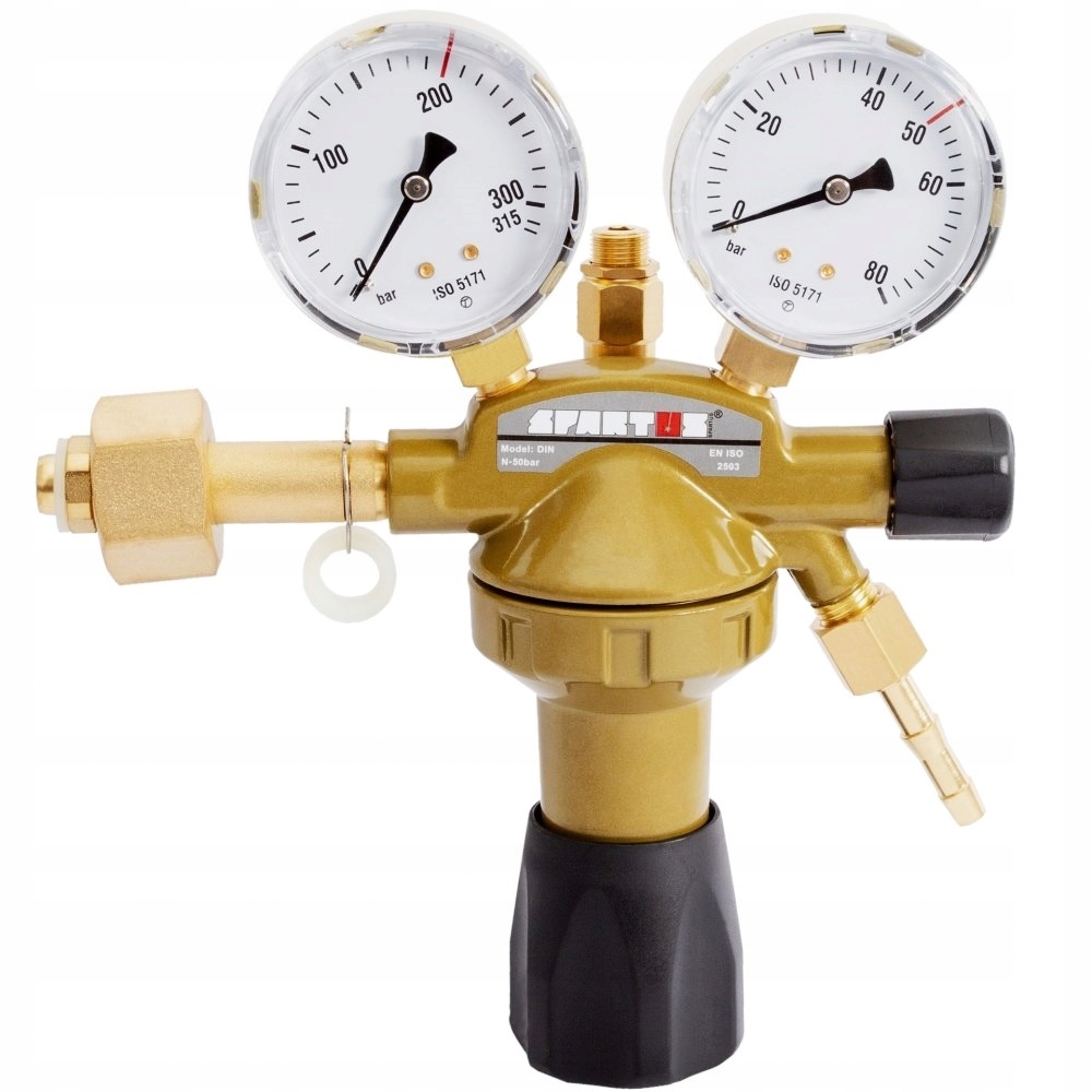 Reduktor spawalniczy gazu AZOT SPARTUS 1/4 RH ciśnienie wylotowe 50 Bar ...