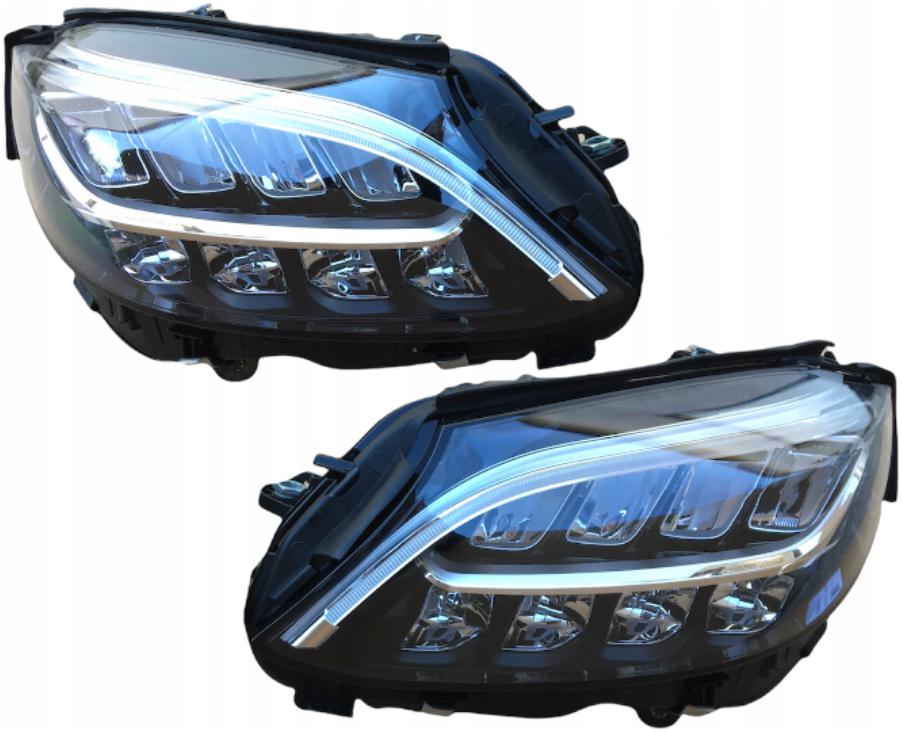 KOMPLETNE LAMPY LED HIGH PERFORMANCE Do MB W205 Z USA PRZED LIFT NA EU ...