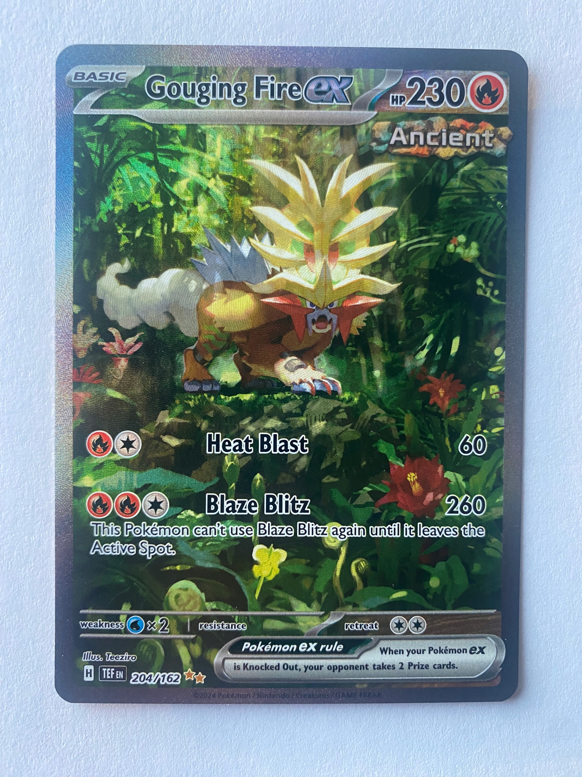 Temporal Forces Speciální Art Rare 204/162 Gouging Fire ex, • Ceny ...