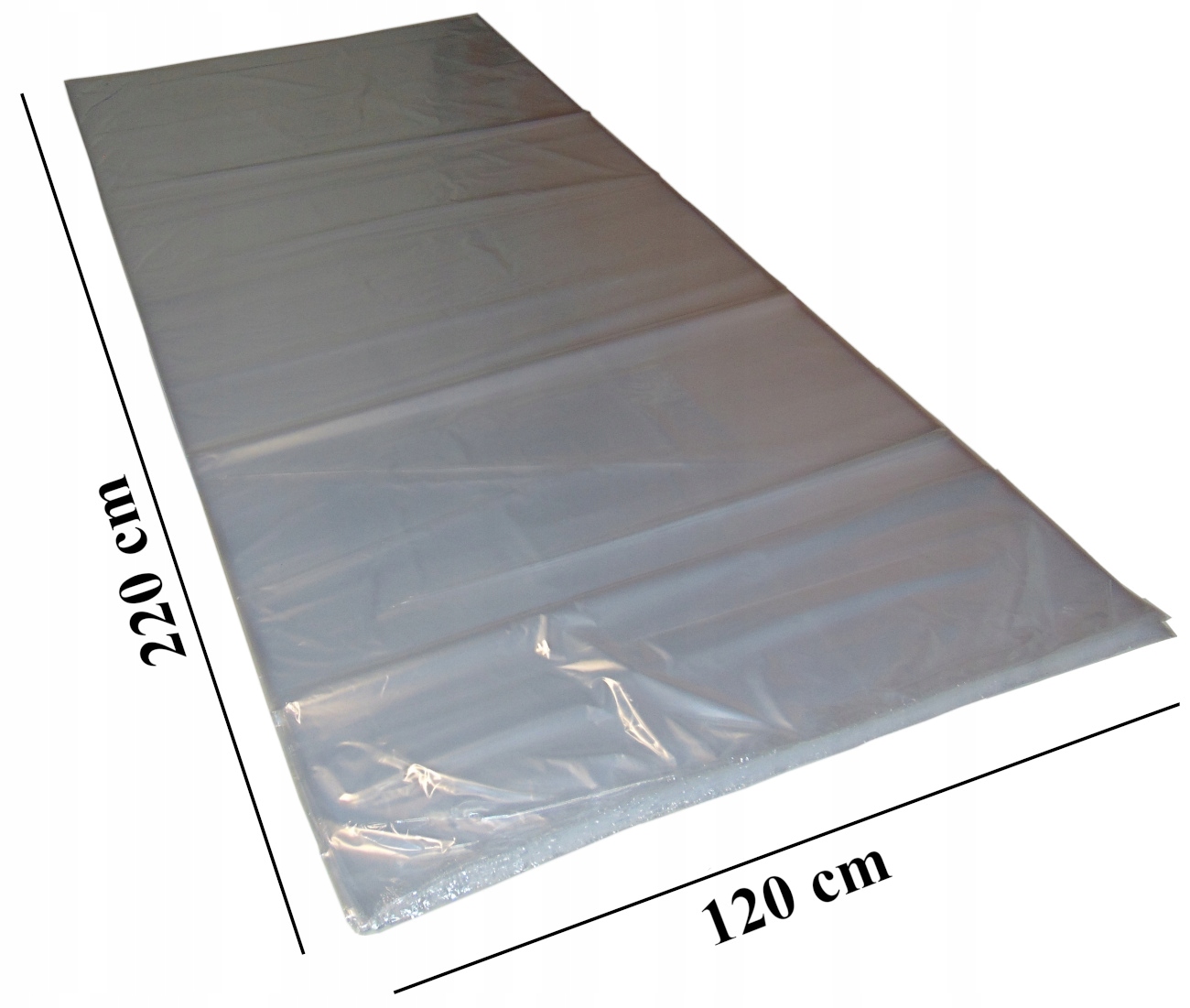 Duże worki 120x220cm foliowe przezroczyste z LDPE o grubości 25µ, 10 ...