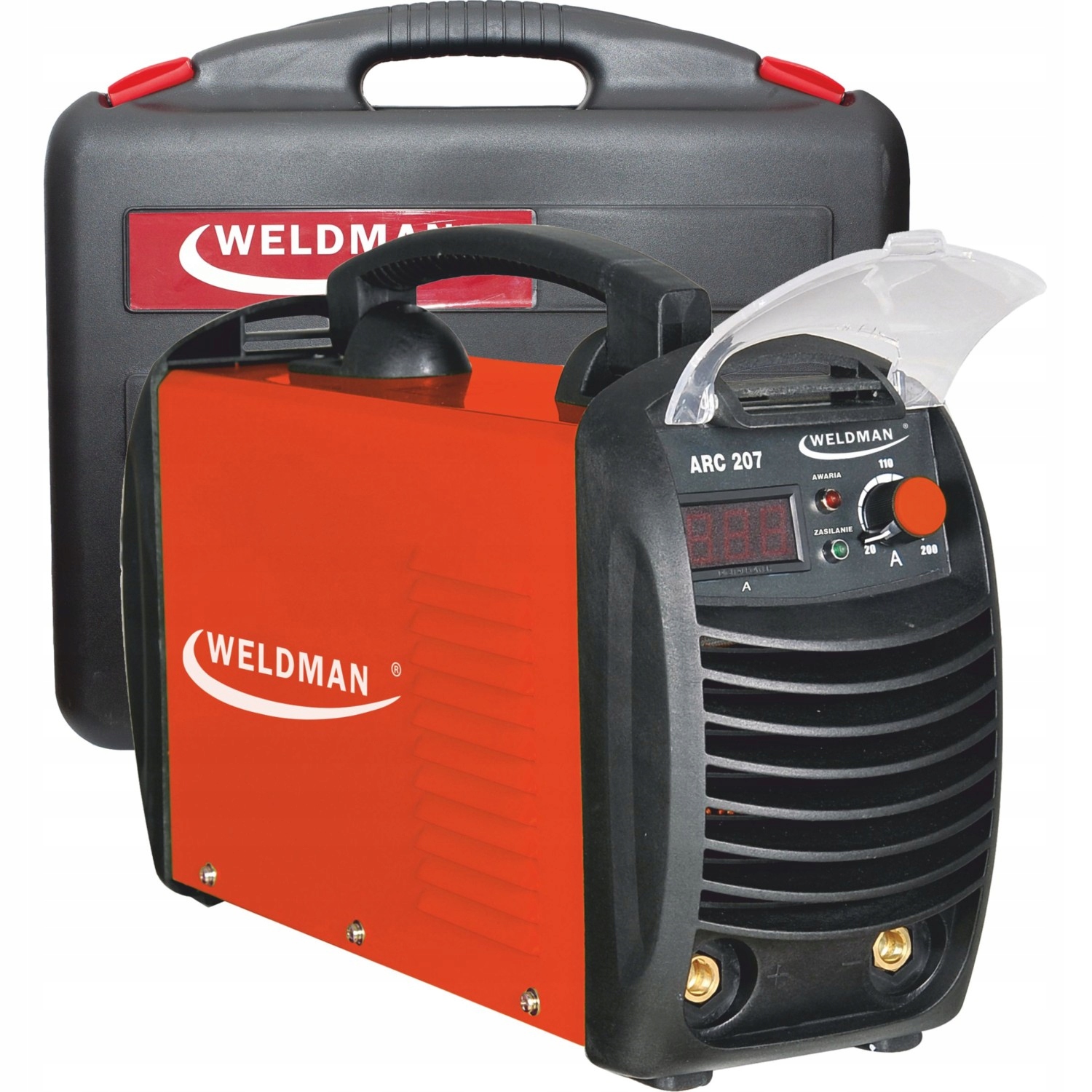 Spawarka inwertorowa MMA TIG 200A elektrodowa WELDMAN ARC 207 z walizką ...