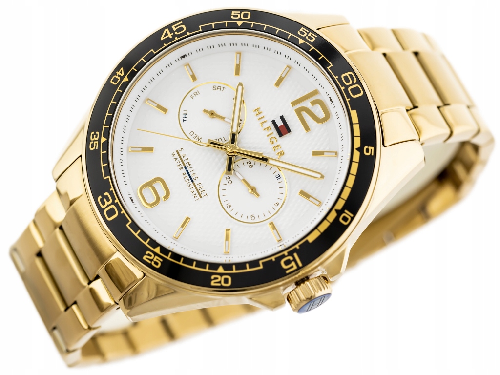 ZLATÉ PÁNSKE HODINKY TOMMY HILFIGER 1791365 ERIK - Allegro