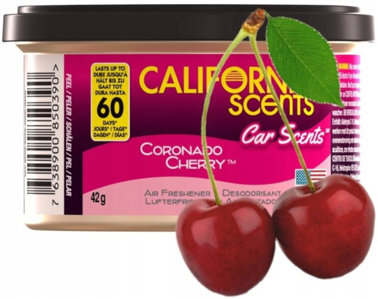 Puszka Zapachowa CALIFORNIA CAR SCENTS Coronado Cherry 42g CCS-007 za ...