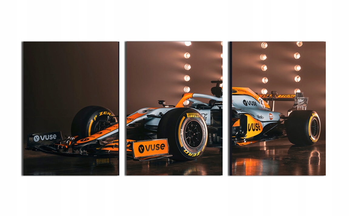 3x OBRAZ NA ŚCIANĘ TRYPTYK LANDO NORRIS F1 30x40 12649385934 - Allegro.pl