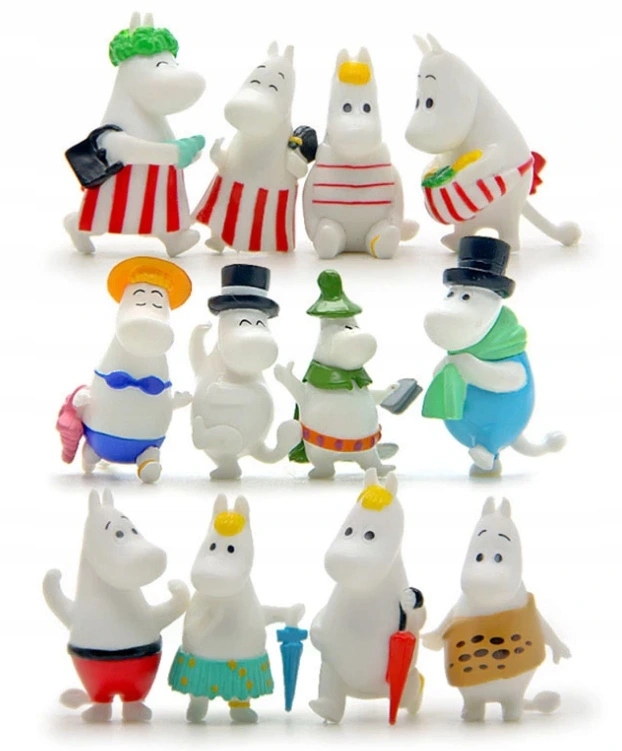 Figurki Muminki Rodzina Muminków 12 sztuk 14197152240 - Allegro.pl