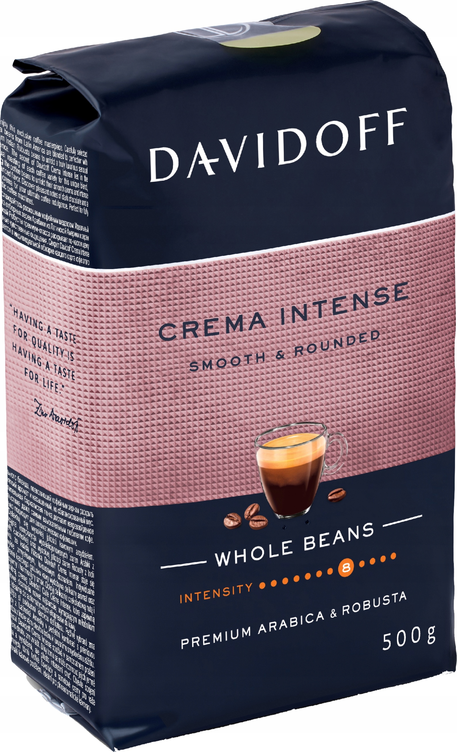 Davidoff Cafe Creme Intense 500 g Káva Zrnková Arabika Robusta za 293 ...