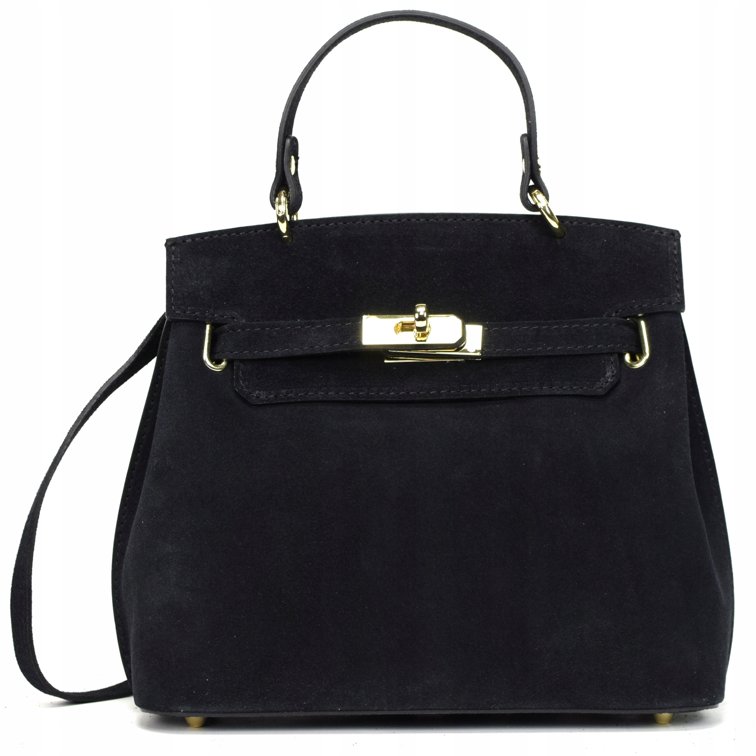 TOREBKA VERA PELLE ZAMSZ NATURALNY CZARNA PREMIUM 082A • Cena, Opinie ...