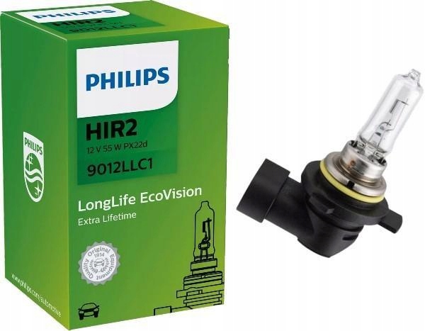 PHILIPS ECOVISION LONGLIFE HIR2 12V 55W PX22D 8727900351255 za 96.11PLN z Krakow - Allegro ...