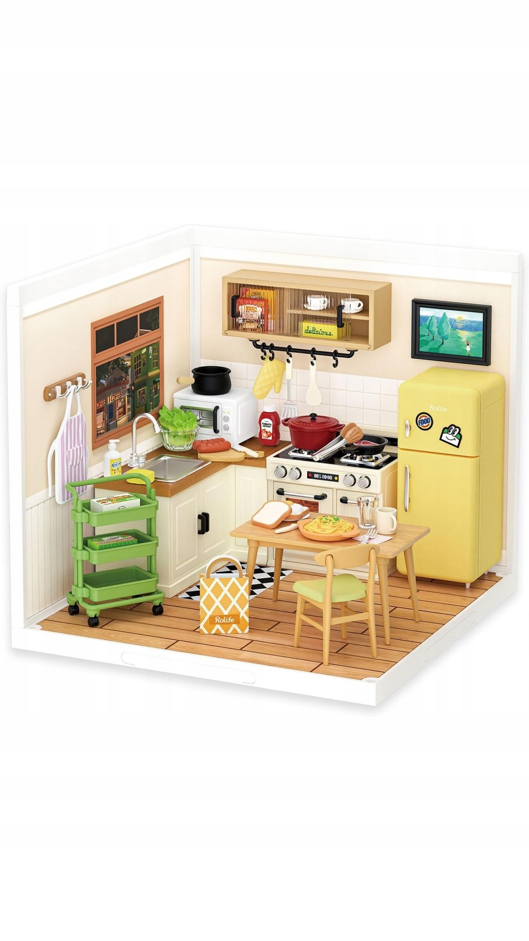 Puzzle 3D, Happy Meals Kitchen DIY mini domek, RolIfe, 152 elementy ...