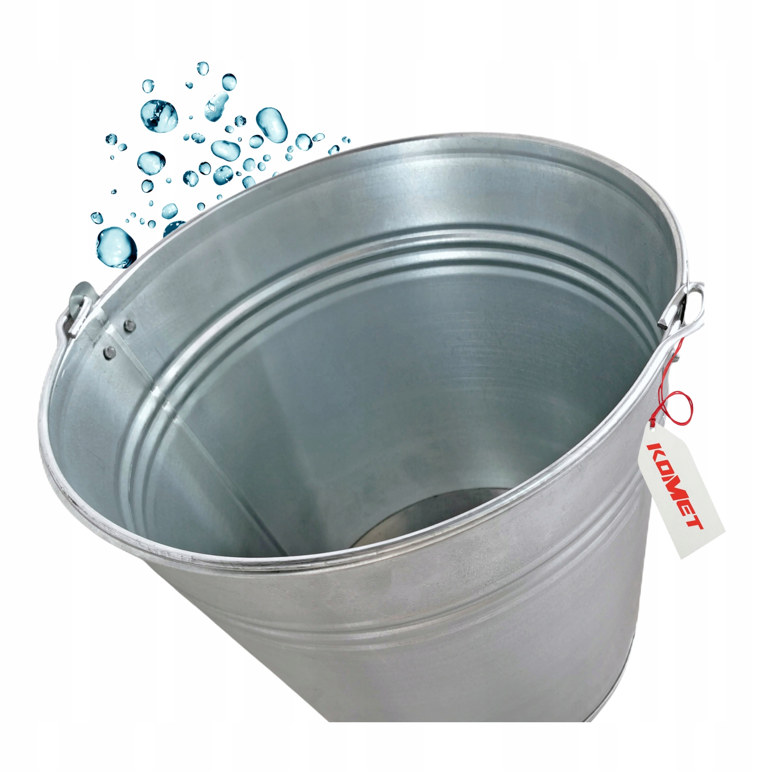 WIADRO 5l ocynkowane metalowe srebrne wielofunkcyjne i uniwersalne ...