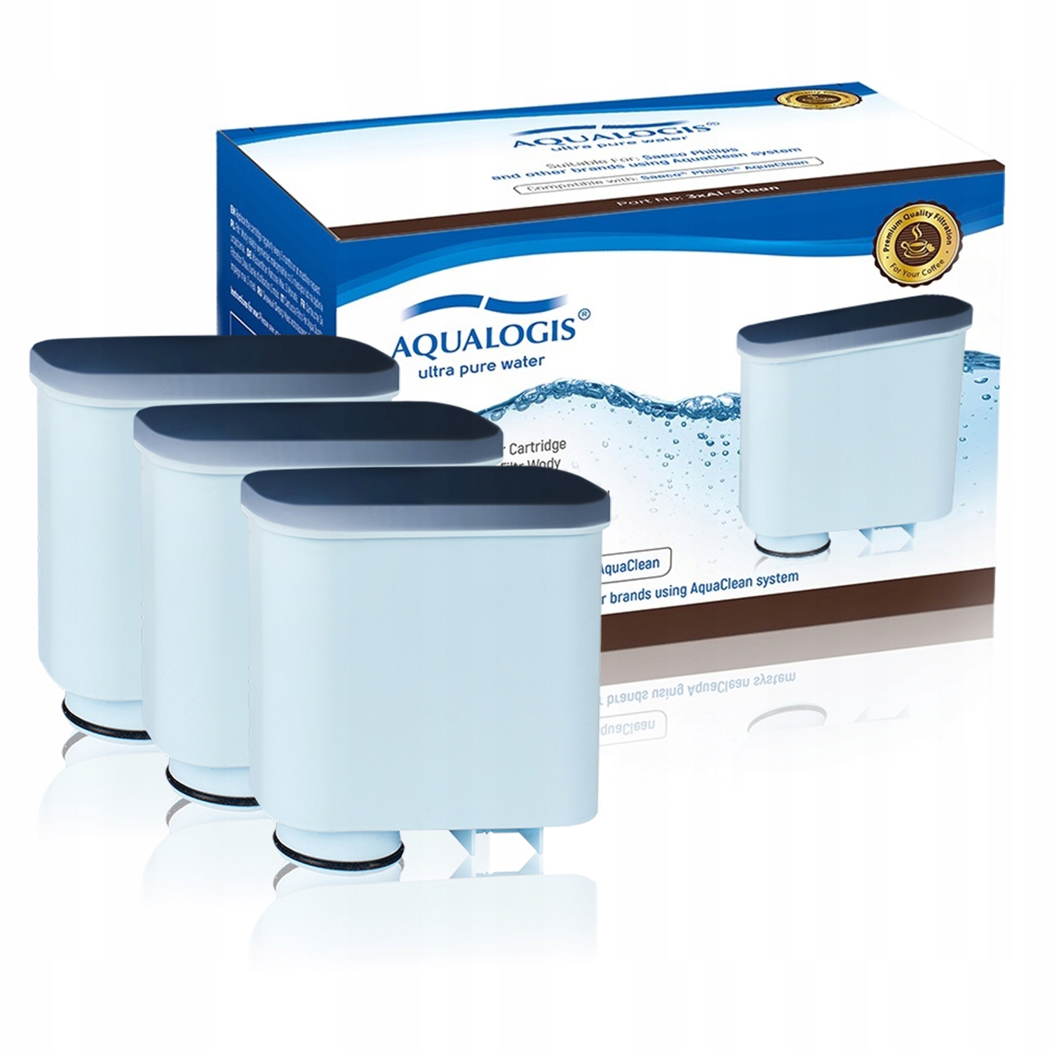 3 Filtr vody ALClean pro kávovar Philips LatteGo řady 1200 / 2200 za ...