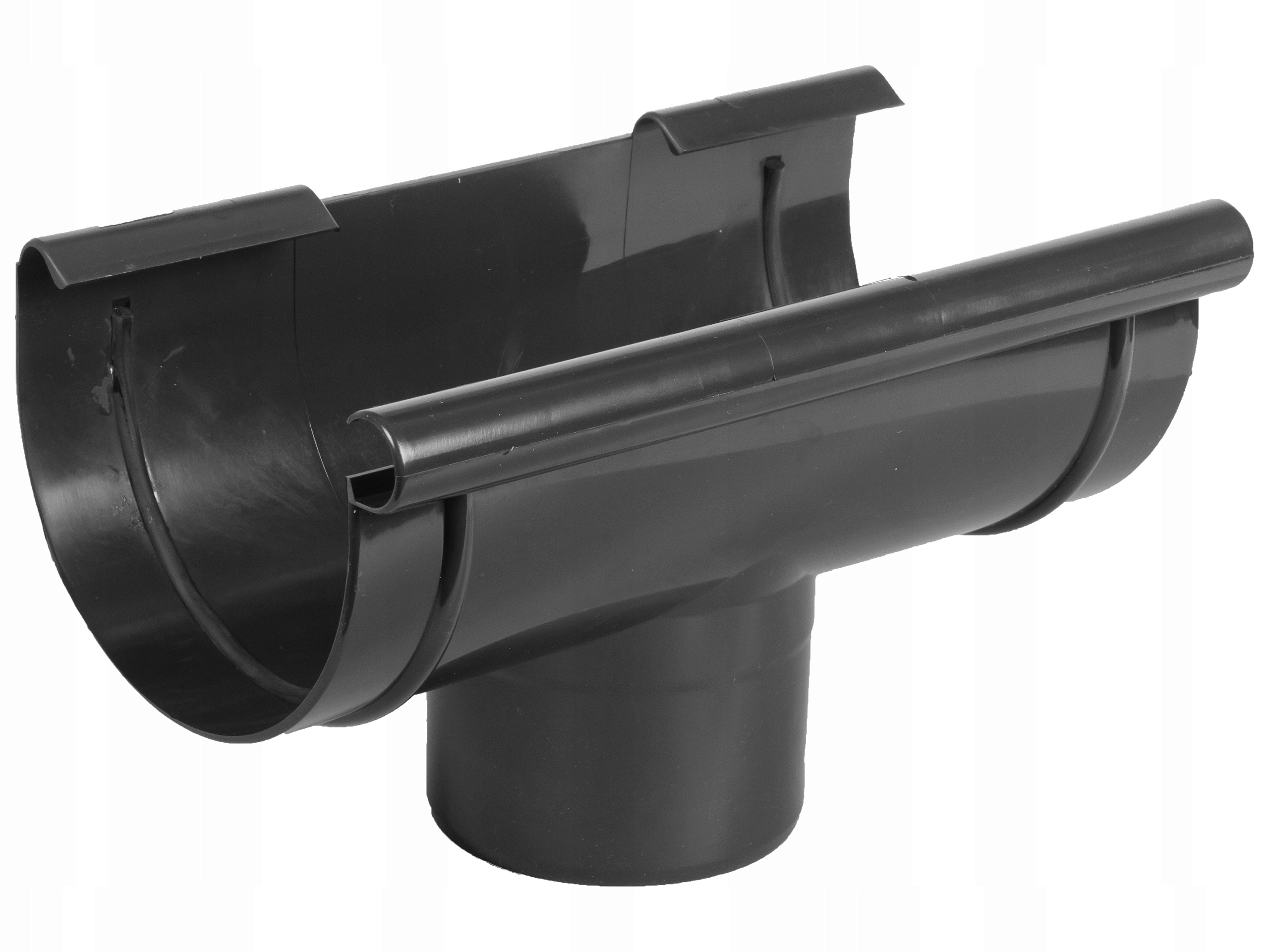 Gamrat Lej spust-owy rynny PCV 125/90 Rynna GRAFIT 13218144501 - Allegro.pl