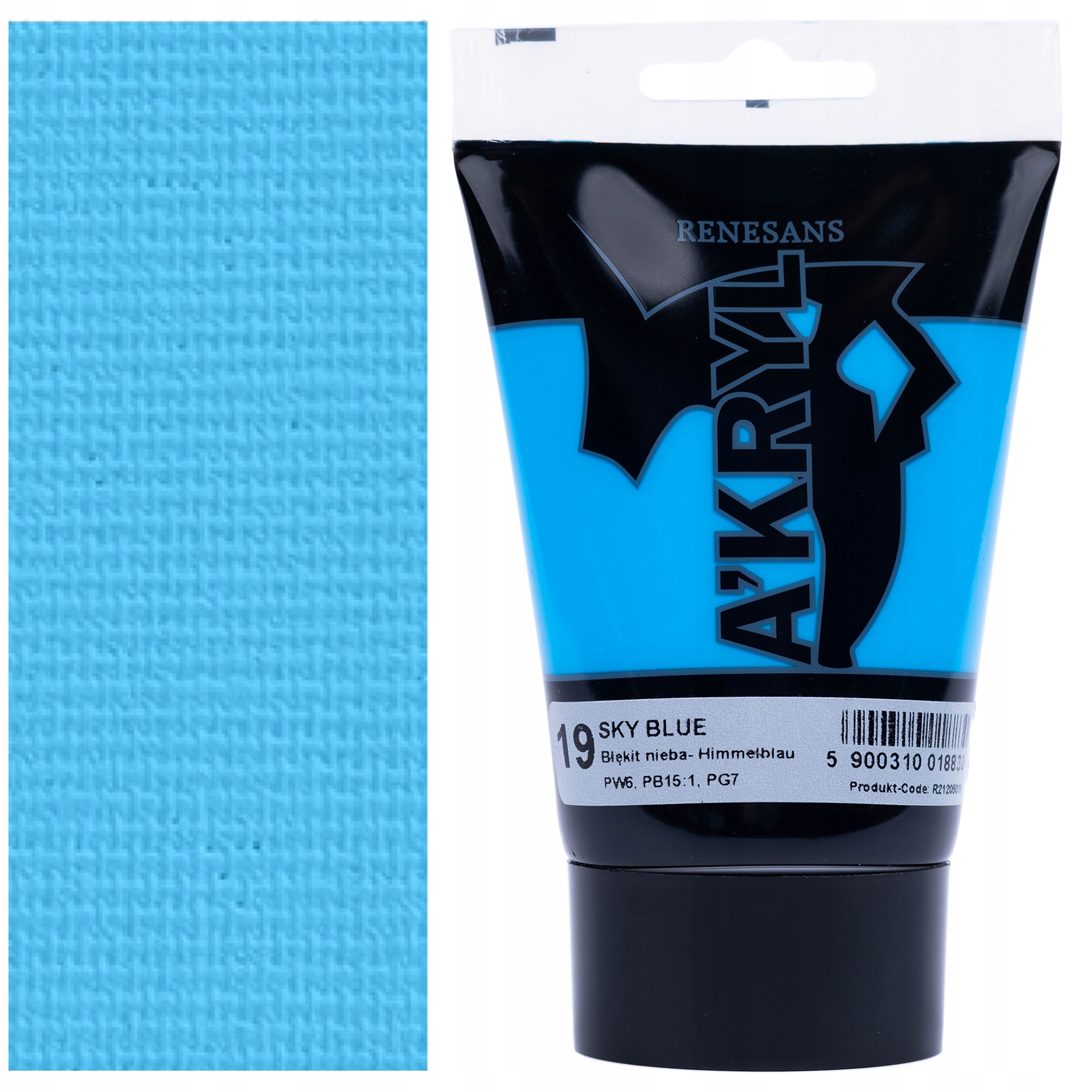 Farby Akrylowe 100ml Renesans 19 Błękit Nieba (5900310018830) • Cena ...