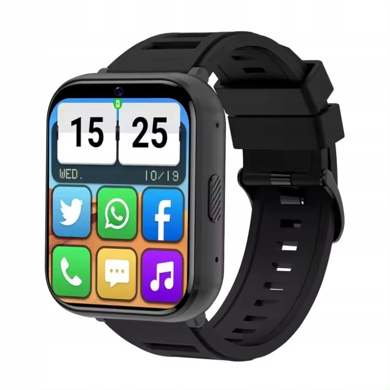 Smartwatch SIM GPS telefon GSM 4G mapa puls kamera android WiFi LTE ...